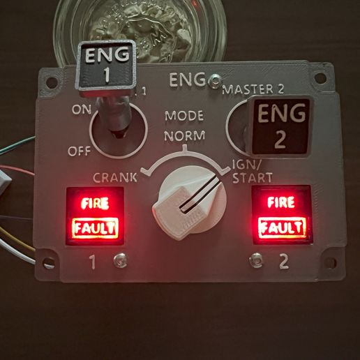 ️ AIRBUS A320 DIY Series - ENGINE START PANEL・ STL File for 3D printing ...