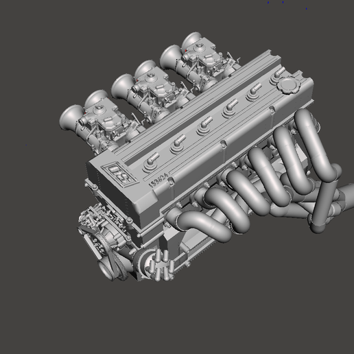 🛞 Os Giken Tc24-b1z L28 Engine 1/24 scale・ OBJ File for 3D printing・Cults