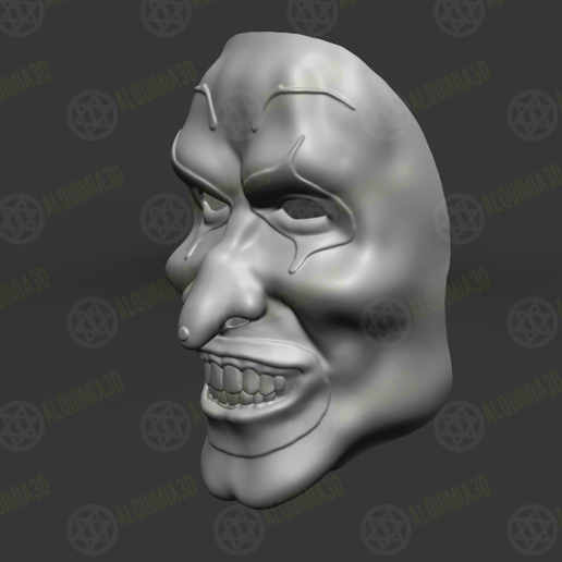 🎨 ART THE CLOWN MASK・ OBJ File for 3D printing・Cults