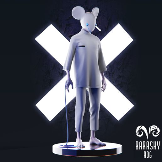 Free STL file mouse man 🐁 ・Design to download and 3D print・Cults