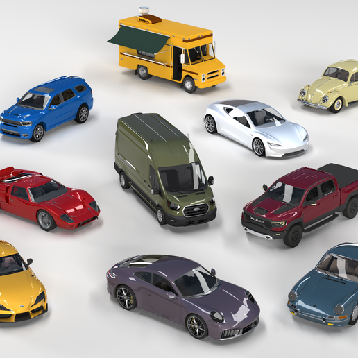 🚗 3D Printable Cars Collection・ 3D File for 3D printing・Cults