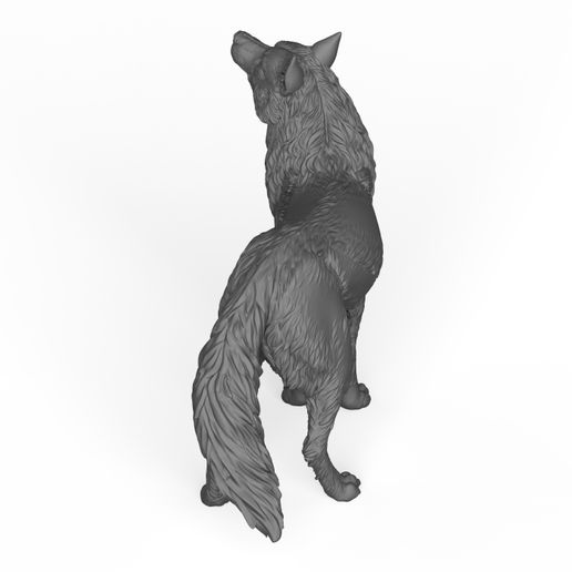 🐺 Wild Wolf 3D Print Model・ STL File for 3D printing・Cults