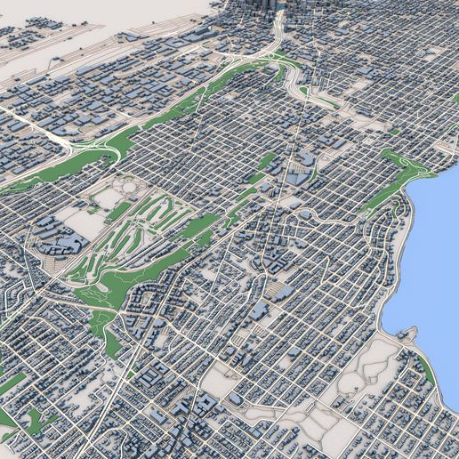 🏙️ Seattle City Washington United States・ 3D File for 3D printing・Cults