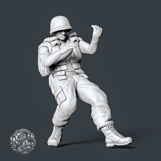 🪖 Military Paratrooper・ STL File for 3D printing and CNC machining ...