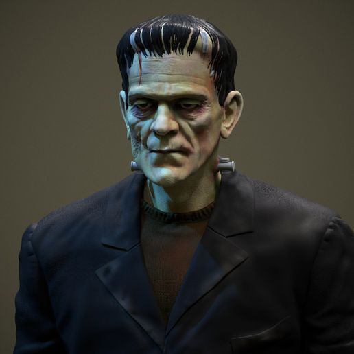 👹 The Monster of Frankenstein・ OBJ File for 3D printing・Cults