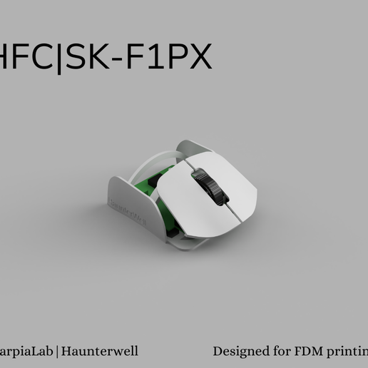 💀 HFC|SK-F1PX [HFC Skeleton VGN F1 Pro Max Mouse Mod]・ 3D File for ・Cults
