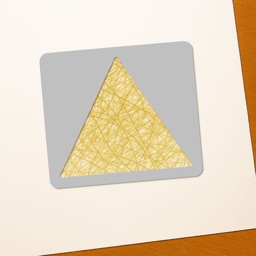 3d triangle shape template