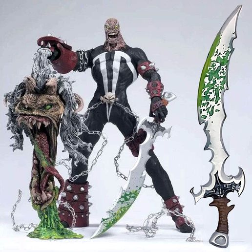 🗡️ 3D PRINTABLE MALEBOLGIA SEVERED HEAD AND ANGELA/SPAWN SWORD・ STL ...