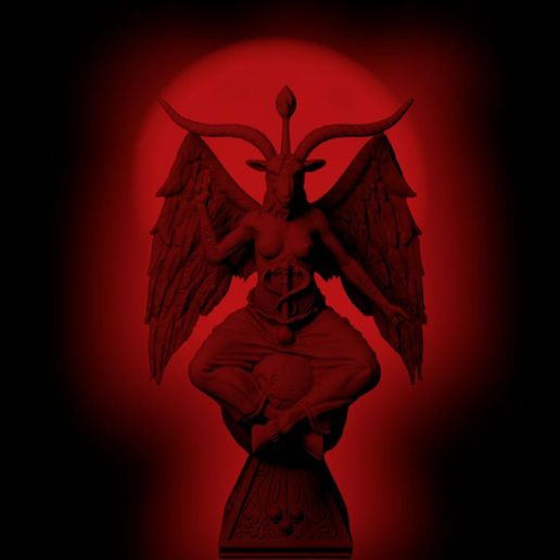 🐐 Baphomet 2 versions wings・ 3D File for ・Cults