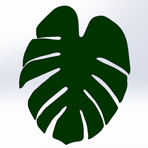 jungle leaf stencil