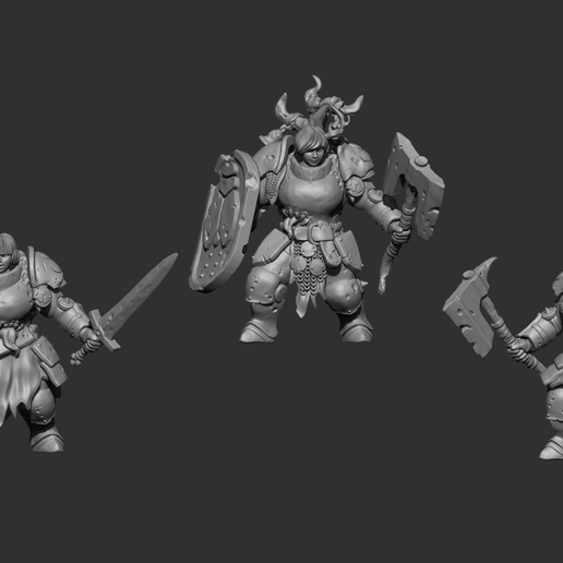 🗡️ Blight court templars・ 3D File for 3D printing・Cults