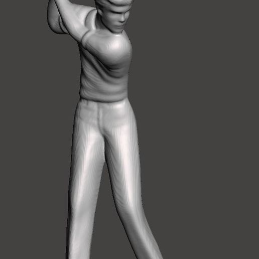🏆 Golfer・ STL File for 3D printing・Cults