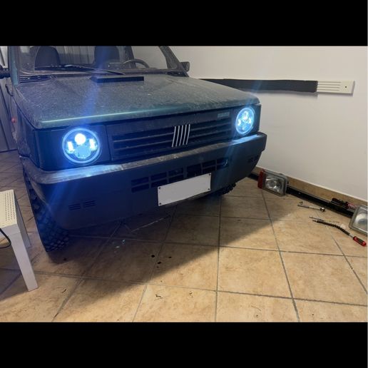🐼 Fiat Panda 141 Led Headlight・ STL File for 3D printing・Cults