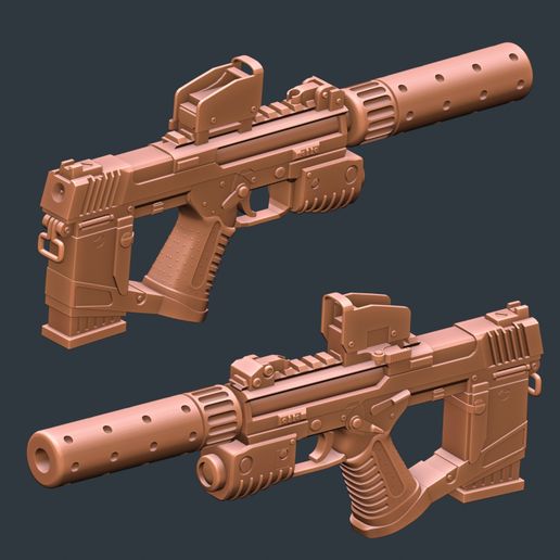 🔫 Killzone M66-SD Submachine Gun Weapon Prop Gun Replica・ 3D File for ...