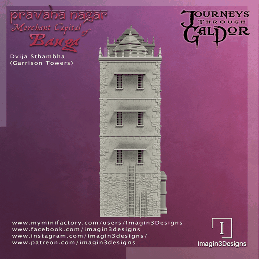 3D file Dvija Sthambha - Garrison Towers 🏗️ ・3D print design to ...