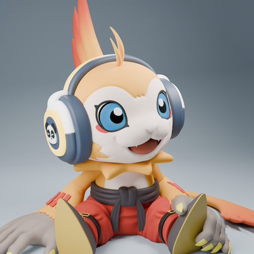 🐉 Kakamon - Digimon Shambala・ STL File for 3D printing・Cults