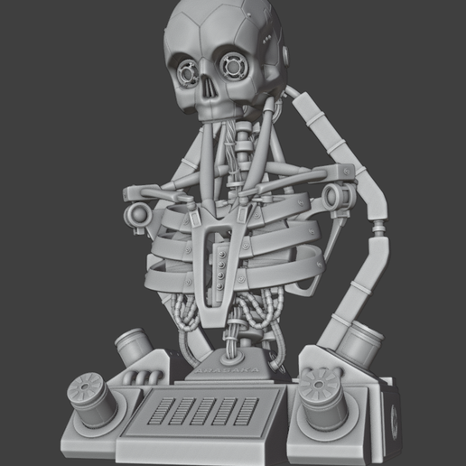 💀 Cyberpunk skeleton cyberware・Free STL File for 3D printing・Cults