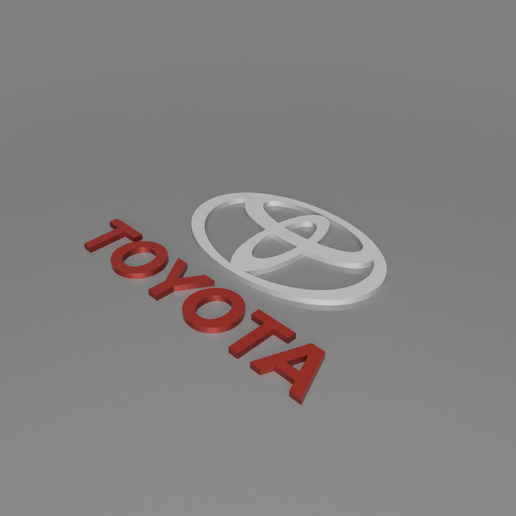 STL file Toyota Logo + Stand 🚗 (3MF)・Template to download and 3D print ...