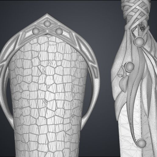 🗡️ Galadriel's Dagger & Sheath - Rings of Power・ 3D File for ・Cults
