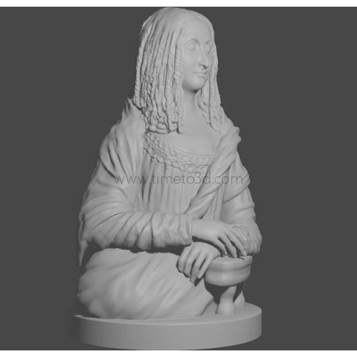 👾 Mona Lisa・ STL File for 3D printing・Cults