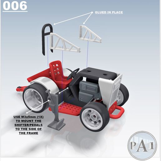 🚜 Tractor/Lawnmower dragster with functionnal steering!!・ STL File for ...