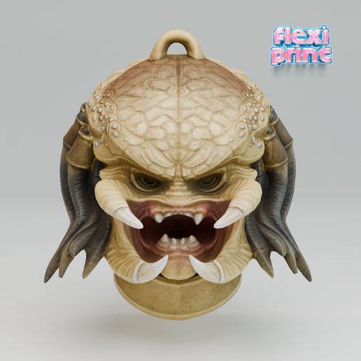 🗝️ Predator Keychain | Flexi Print・ 3D File for 3D printing・Cults