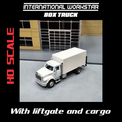 📦 International Workstar box truck HO scale・ STL File for 3D printing・Cults