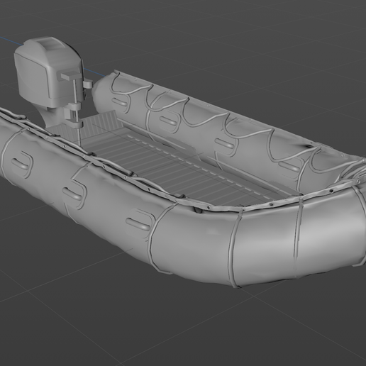 🛥️ American Combat Rubber Boat (CRRC) 3D Model Material・ OBJ File for ...