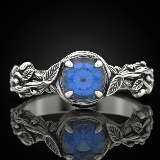 STL file Tree Branch Engagement Ring 🌳 ・3D printable model to download ...