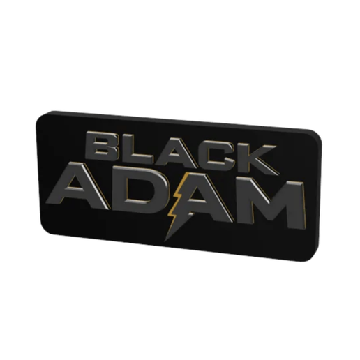 🦸 3D MULTICOLOR LOGO/SIGN - Black Adam・ STL File for 3D printing・Cults
