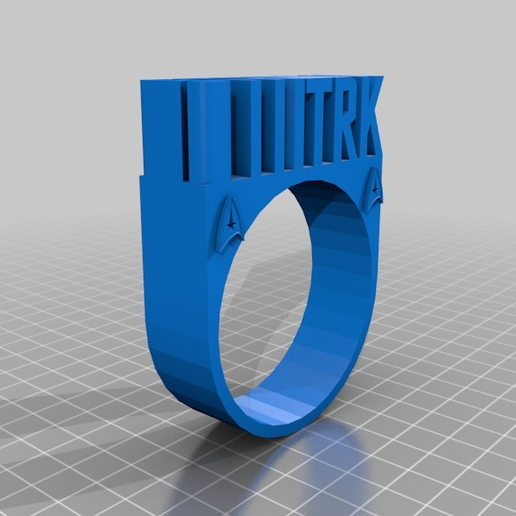 Free 3D file Star Trek Ring ⭐ ・3D print model to download・Cults