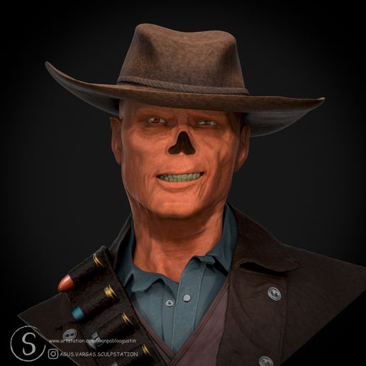 🤠 THE GHOUL - FALLOUT fanart・ 3D File for 3D printing・Cults