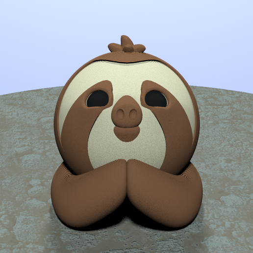 🦥 Sloth - Admiring Companion - Desk buddy・Free STL File for 3D printing ...