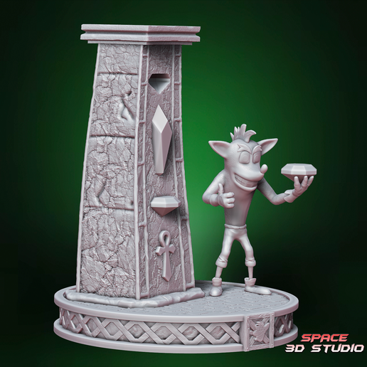 STL file Crash Bandicoot 🎮 ・3D printing template to download・Cults