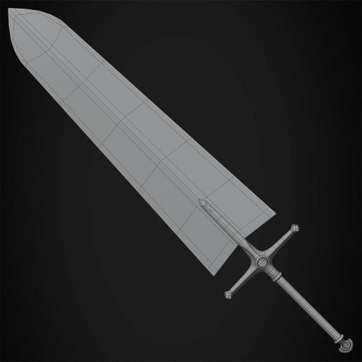 STL file Black Clover Asta Demon Slayer Greatsword for Cosplay ☘️ ...