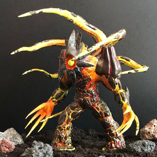 STL file Lava Creature 1 👹 ・3D printer design to download・Cults