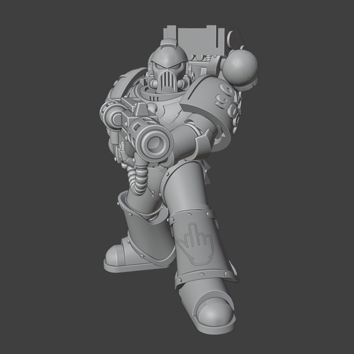 😡 Angry Marine Devastator・Free STL File for 3D printing・Cults