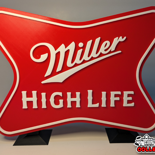 🎨 MILLER HIGH LIFE Wall Art・ STL File for 3D printing・Cults
