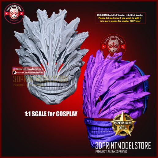 🪖 Mahito Final Form Mask - Jujutsu Kaisen Cosplay Helmet・ 3D File for ...