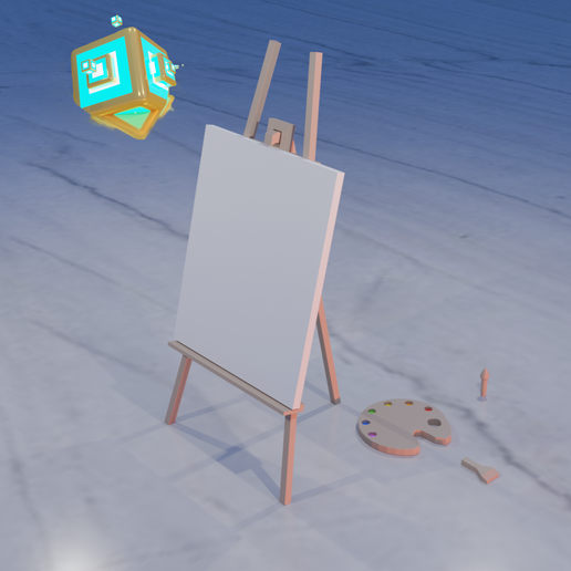 STL file Painting kit 🖼️ (OBJ and 3MF)・Template to download and 3D ...