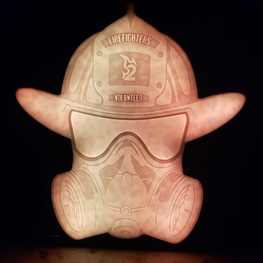 🧑‍🚒 LED Light-Up Volunteer Firefighter Tribute・ 3D File for 3D printing ...