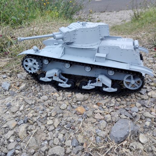 🐅 7TP Single Turret 1:16 Addon T26 Conversion・ STL File for 3D printing ...