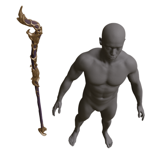 🦯 Viktor arcane Cane staff stick・Archivo 3D para Impresión 3D・Cults