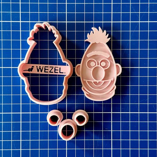 🍪 Sesame Street Bert Cookie Cutter・ STL File for 3D printing・Cults