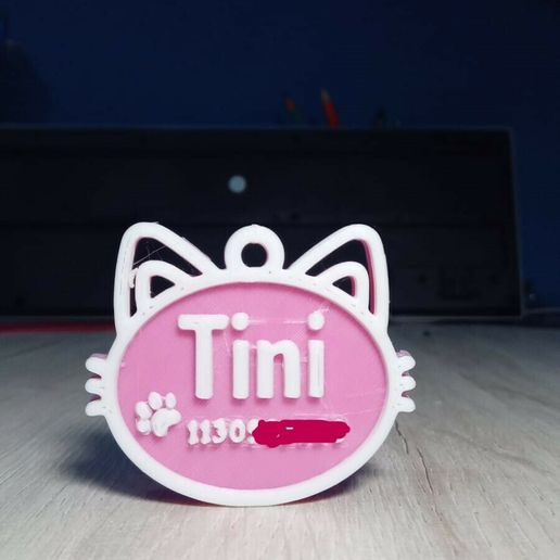 STL file Cat Tag Identifier for cats 🐱 ・3D printing model to download・Cults