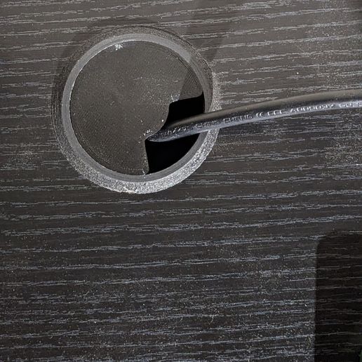 STL file desk cable grommet 🔌 ・3D printing model to download・Cults