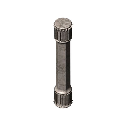STL file Hexagonal leaf scroll moroccan arabic islamic pillar column 3D ...