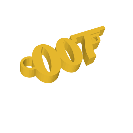 🗝️ keychain 007 fan art・ STL File for 3D printing・Cults