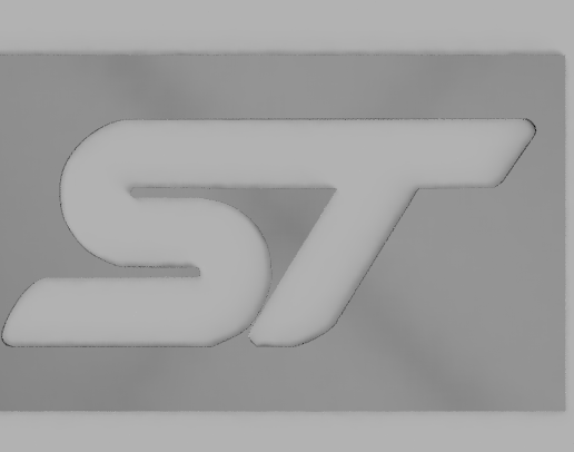 🚙 FORD ST logo/ stencil・ STL File for 3D printing and CNC machining ...