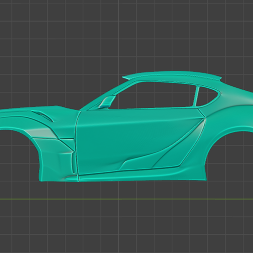 🐚 (1:18) LDRC Body Shell Supra GT A90 WideBody (Pandem bodykit)・ 3D ...